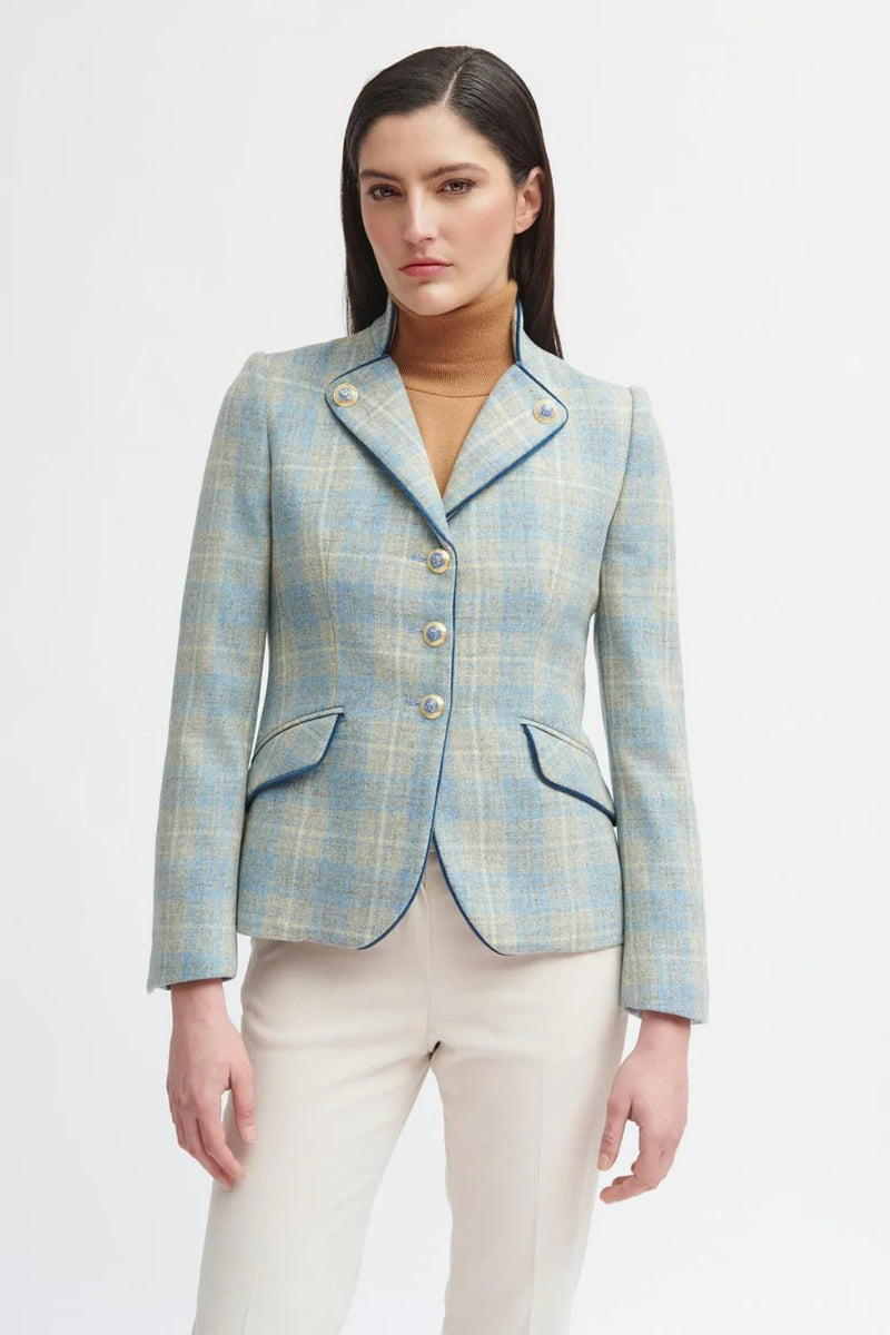 BARILOCHE SPAIN- ESENCIA LIGHT BLUE CHECK – House of Nicholetta